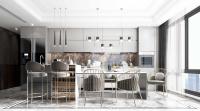 China High Gloss OEM Furniture Modular Lacquer Kitchen Cabinets With Marble for sale