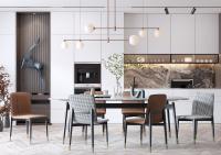China High Gloss OEM Furniture Modular Lacquer Kitchen Cabinets With Marble for sale