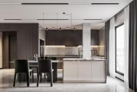 China Wood Furniture Low Price Bespoke Self Assemble Kitchen Pantry Cabinet for sale