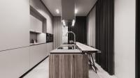 China Modern Cabinets Furniture Industrial High Glossy Lacquer Wood Kitchen Cabinet for sale