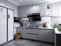 China L Shape Kitchen Pastoral Style Wood Home Cabinet Wooden Storage Apartments for sale