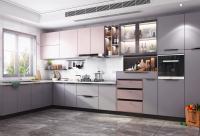 China China Manufacturer Solid Wood Door Kitchen Cabinet Furniture Made in Foshan for sale