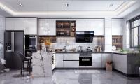 China Custom Design Black Solid Wood Shaker Door Cabinet Kitchen Furnitures for sale