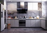 China Custom Design Black Solid Wood Shaker Door Cabinet Kitchen Furnitures for sale