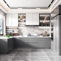 China Home White Woodern Kitchen Furniture High Quality Kitchen Cabinets For Hotel for sale