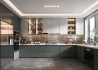 China Free CAD Design MDF Wood Furniture Wooden Lacquer Kitchen Cabinets for sale
