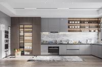 China Linear Style E1 E0 Environment Standard Kitchen Room Cabinets Furniture for sale