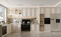 China Economical PVC Kitchen Cabinet Nigeria Modern Design Kitchen Cabinet for sale