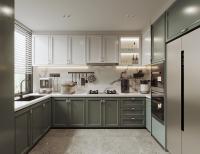 China Economical PVC Kitchen Cabinet Nigeria Modern Design Kitchen Cabinet for sale