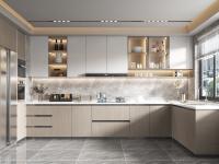 China New Style Modern Custom Cabinet Kitchen Wooden Furniture With Dtc Hardware for sale