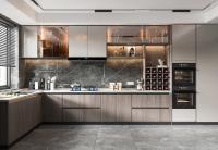 China New Style Modern Custom Cabinet Kitchen Wooden Furniture With Dtc Hardware for sale