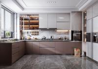 China Modern Modular White Glossy Lacquer Finished Kitchen Furniture Kitchen Cabinet for sale