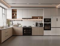 China Wall Mounted Melamine Kitchen Cabinet For Apartments And Hotel for sale