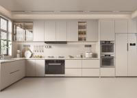 China Hotel Modern Modular Kitchen Cabinets  With Island for sale