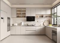China Hotel Modern Modular Kitchen Cabinets  With Island for sale