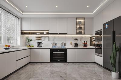 China Easy Fabricability Island Wood Furniture Modular Modern Kitchen Cabinet Designs for sale