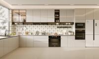 China Easy Fabricability Island Wood Furniture Modular Modern Kitchen Cabinet Designs for sale