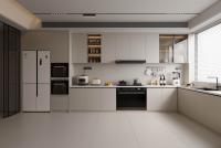 China Easy Fabricability Island Wood Furniture Modular Modern Kitchen Cabinet Designs for sale