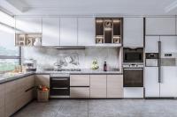 China White Particle Board Design Modern Kitchen Cabinetry Sets From China For Hotel for sale