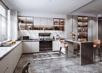 China White Particle Board Design Modern Kitchen Cabinetry Sets From China For Hotel for sale