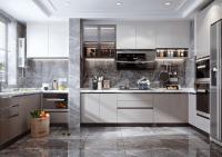 China White Particle Board Design Modern Kitchen Cabinetry Sets From China For Hotel for sale