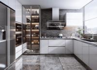 China Factory Wholesale Solid Wooden MDF American Modern Shaker Kitchen Cabinets for sale