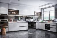 China Factory Wholesale Solid Wooden MDF American Modern Shaker Kitchen Cabinets for sale