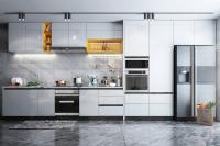 China Factory Wholesale Solid Wooden MDF American Modern Shaker Kitchen Cabinets for sale