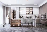 China Factory Wholesale Solid Wooden MDF American Modern Shaker Kitchen Cabinets for sale