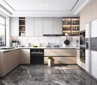 China MC World European Style Custom Wooden Kitchen Cabinets With Soft-Close Doors for sale