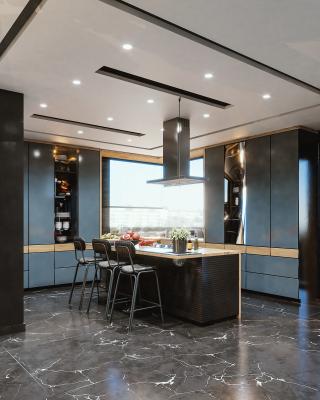China Particle Board Plywood For Door Material Custom Kitchen Cabinet Copboard for sale