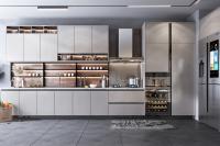 China Modular Kitchen Cabinets Melamine Luxury Design Budget-Friendly Furniture for sale