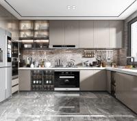 China Affordable Kitchen Cabinets Modern Melamine Custom Plywood Island Cabinets Set for sale