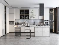 China Affordable Kitchen Cabinets Modern Melamine Custom Plywood Island Cabinets Set for sale