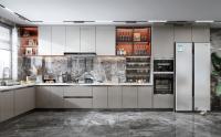 China Affordable Kitchen Cabinets Modern Melamine Custom Plywood Island Cabinets Set for sale