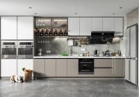 China Mdf Waterproof Furniture Custom Home Wood Modern Kitchen Cabinets Design for sale