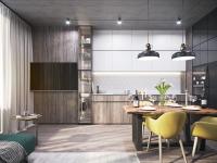 China High End Custom Luxury Modern Melamine Full Kitchen Furniture Cabinet For Home for sale