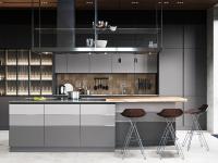 China Modern Italian Kitchen Cabinet U Shape High End Glossy Luxury Kitchen Cabinets for sale
