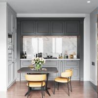 China Apartment Wood Custom Furniture Melamine Wooden Cabinet Kitchen Cabinets Modern for sale