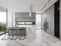 China Modern Design Kitchen Cabinet Acrylic Surface Treatment Environmental Friendly for sale