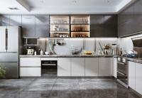 China Modern Luxury Interior Furniture Flat Pack Design Cupboard Kitchen Cabinets for sale