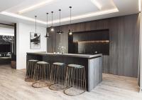 China Modern Luxury Interior Furniture Flat Pack Design Cupboard Kitchen Cabinets for sale