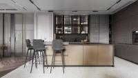 China Modern Cabinet Design Luxury Custom Living Room Furniture Kitchen Cabinets for sale