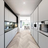 China Luxury Modern Kitchen Cabinet Particle Board Countertop And Marble Countertop for sale