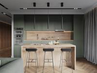 China Modern Luxury Kitchen Cabinets Custom 3D Design Factory Manufactured One-Stop for sale