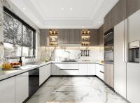 China American Style White Shaker Style Lacquer Kitchen Cabinet For Small Apartment for sale