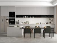 China French Style Manufactured By Kitchen Cabinets Granite Countertop Foshan Suppliers for sale