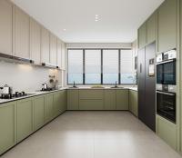 China Custom Kitchen Cabinets Premium Quality Wood Exquisite European Style Factory for sale