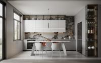 China Custom Complete Modern Shaker Designs Island Modular Kitchen Cabinet for sale