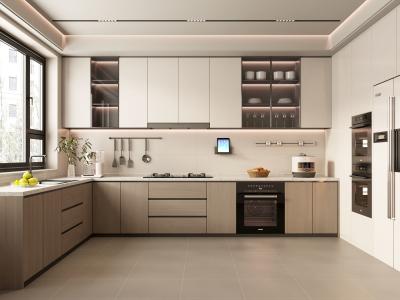 China Factory Modern Kitchen Cabinet With Various Carcass Material For Hotel for sale